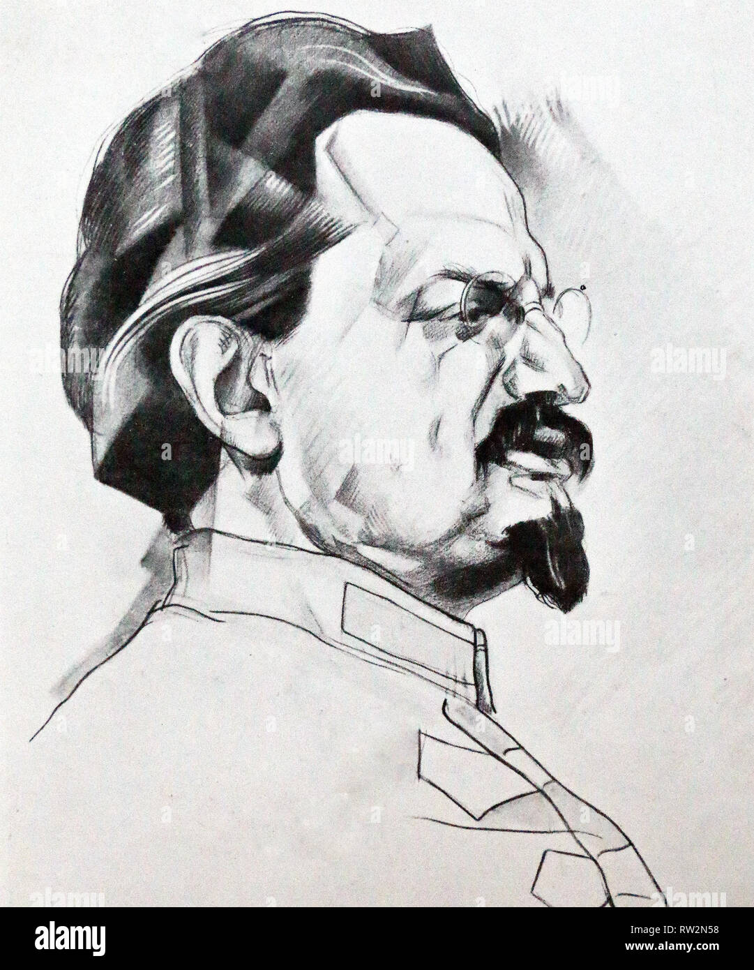Leon trotsky drawing hi-res stock photography and images - Alamy
