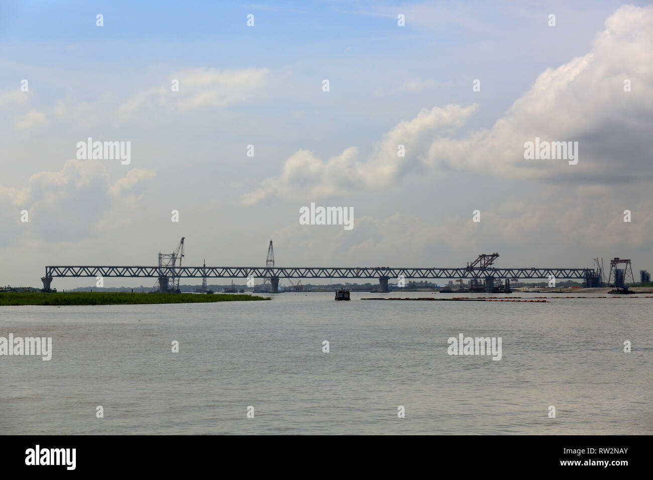 Padma multipurpose bridge project hi-res stock photography and images ...