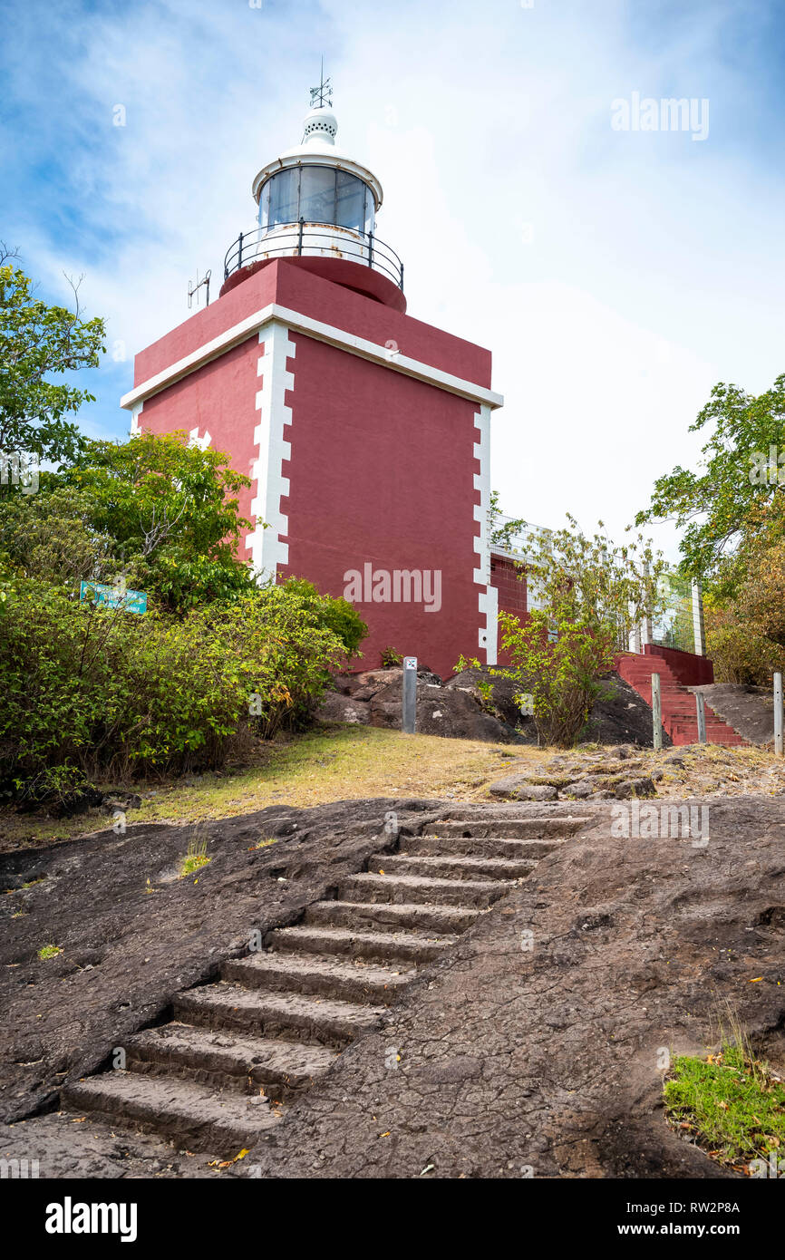 Phare de la Caravelle, built in 1861, a lighthouse along Martinique's ...