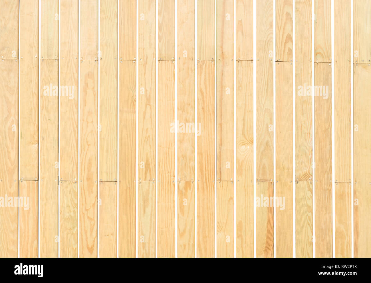 Beige wood plank vertical wall texture background isolated on white ...