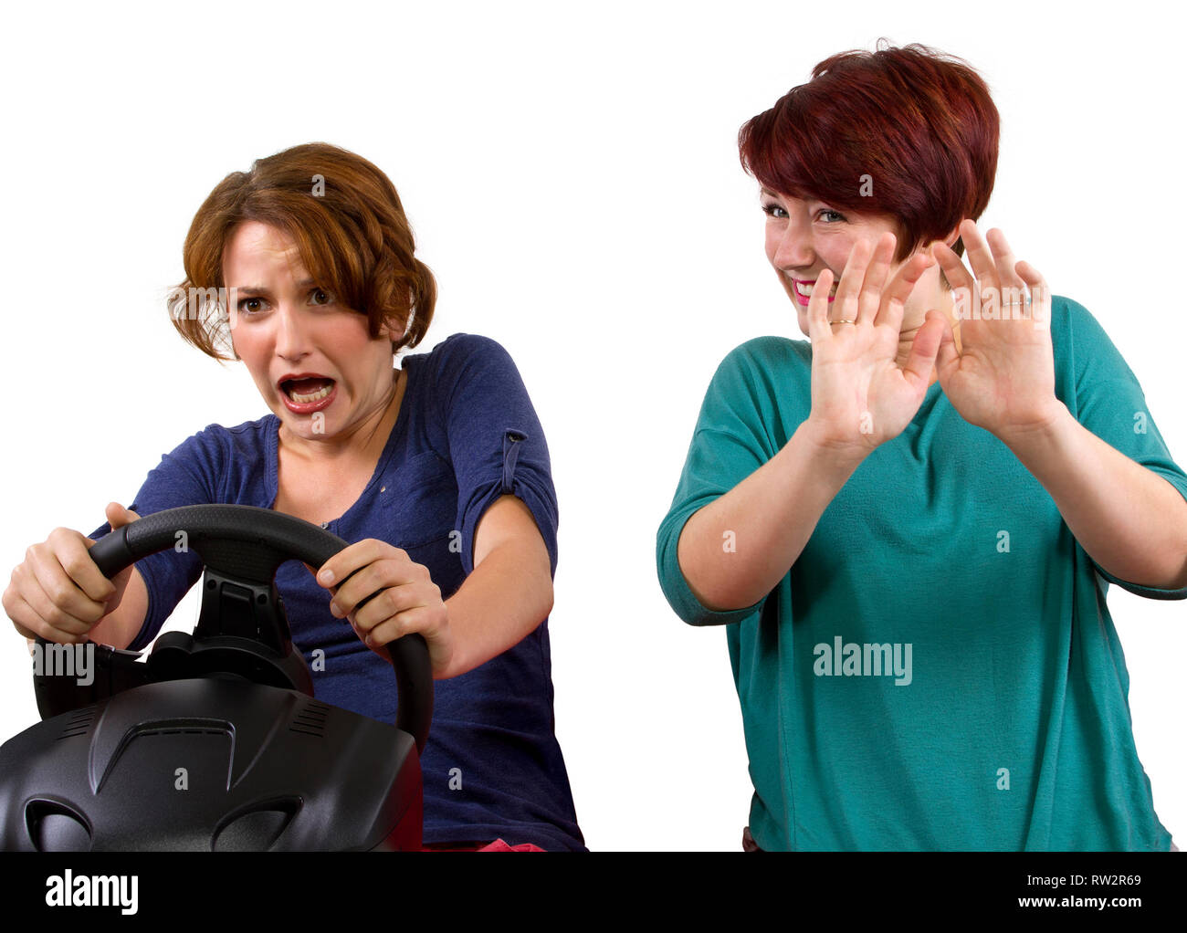 Scared passenger car driving lesson hi-res stock photography and images ...