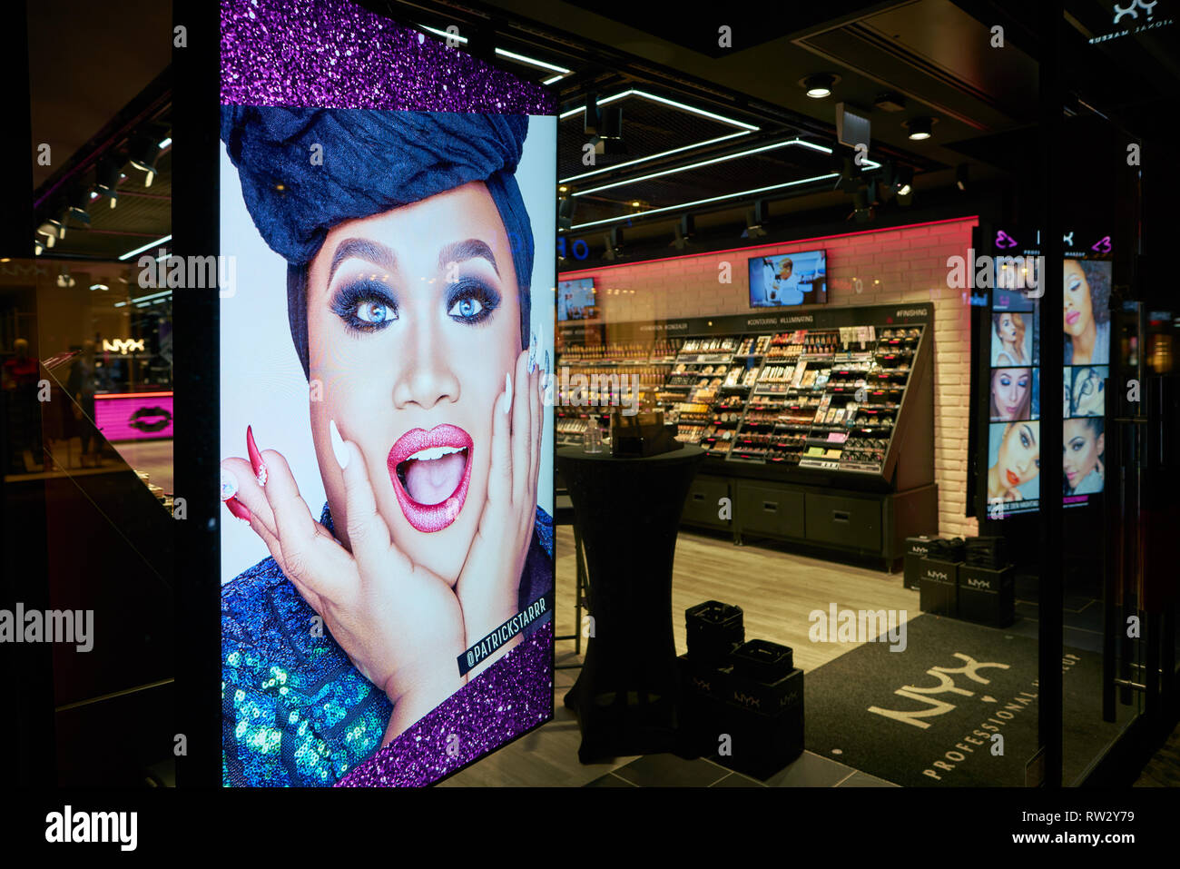 Nyx Cosmetics Displays