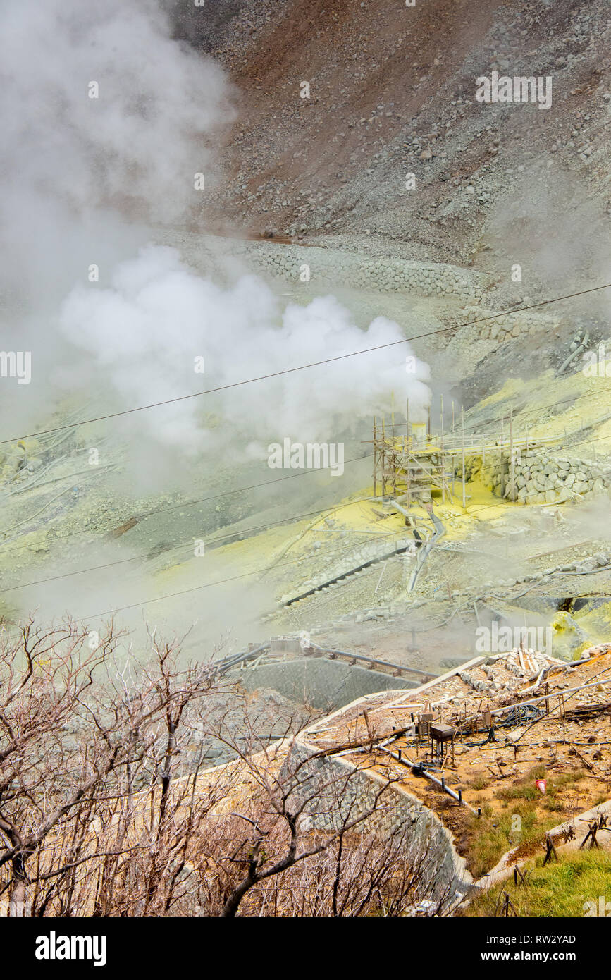 Asia, Japan, Hakone, Owakudani geyser Stock Photo - Alamy