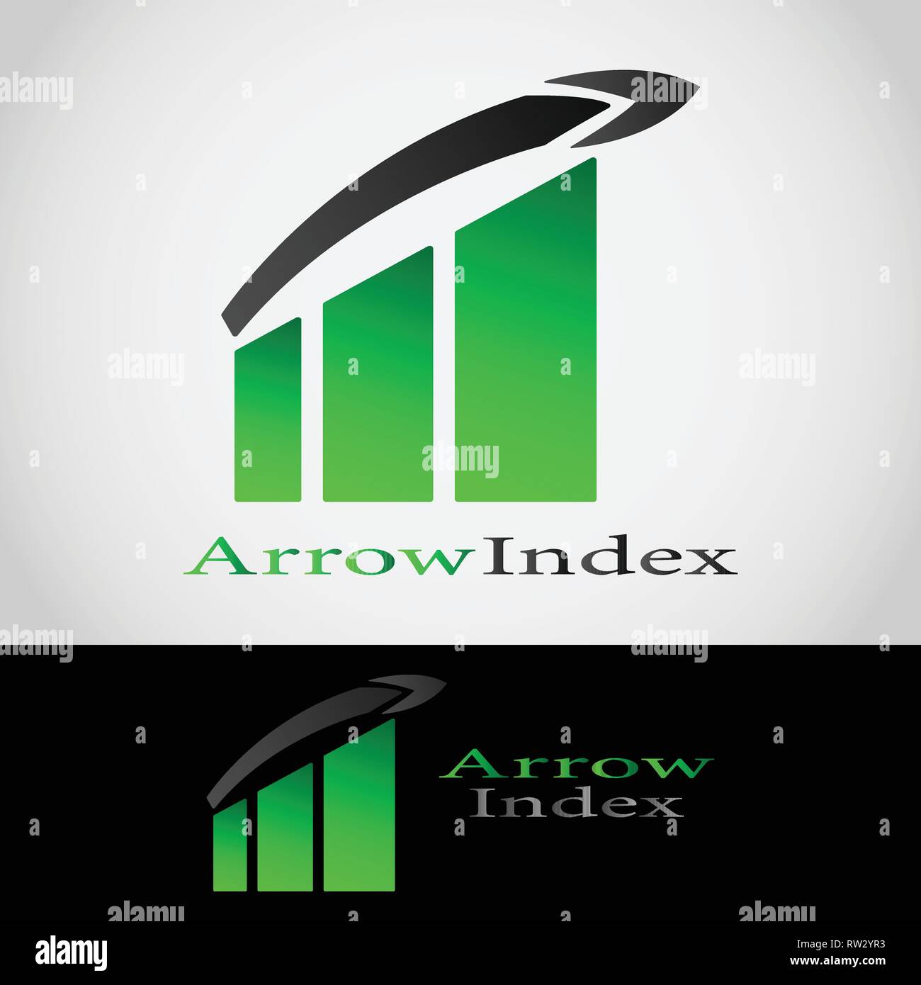 This is a logo that draws a percentage index and there are also arrows ...
