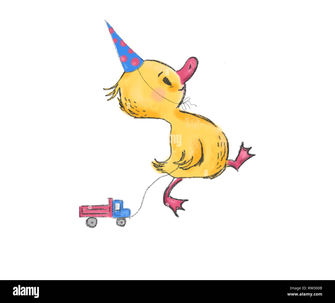 Happy duck cartoon hi-res stock photography and images - Alamy