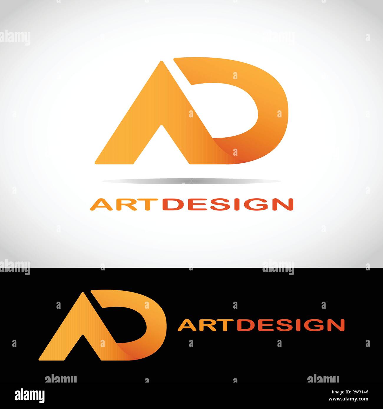 These are logos in the form of 2 letters, namely letters A and D. This ...