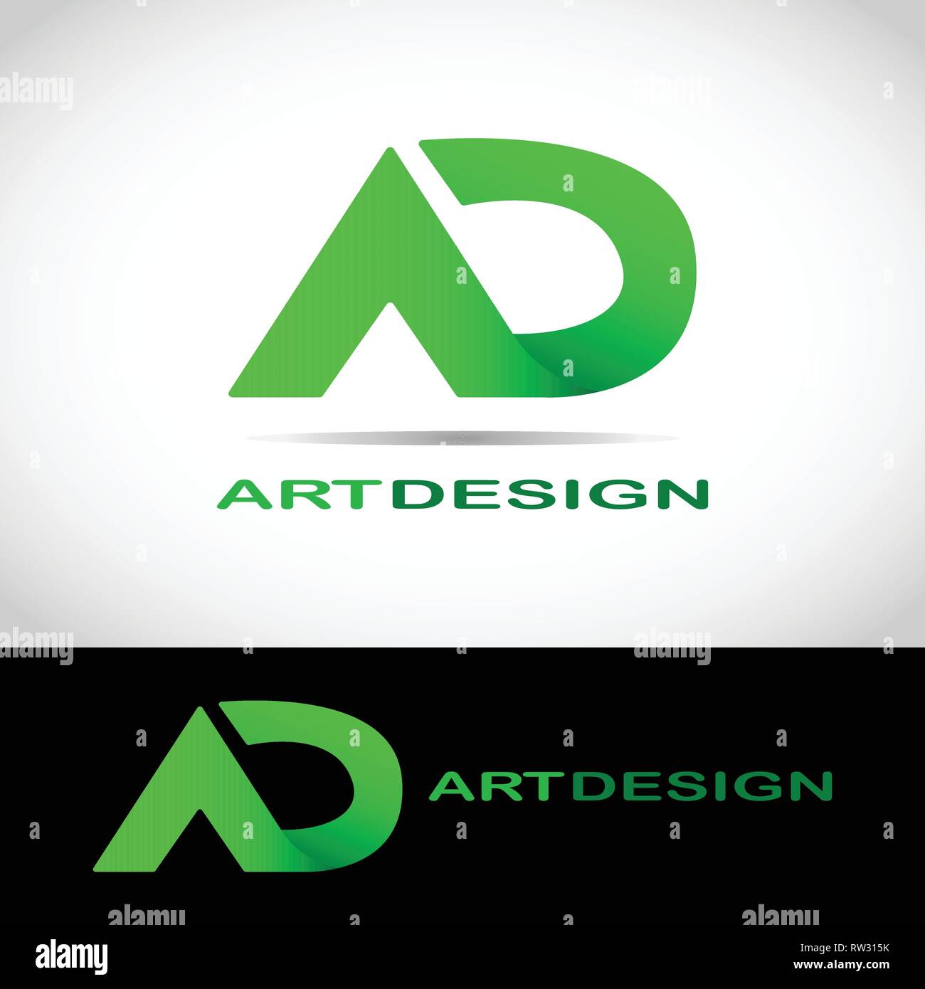 These are logos in the form of 2 letters, namely letters A and D. This ...