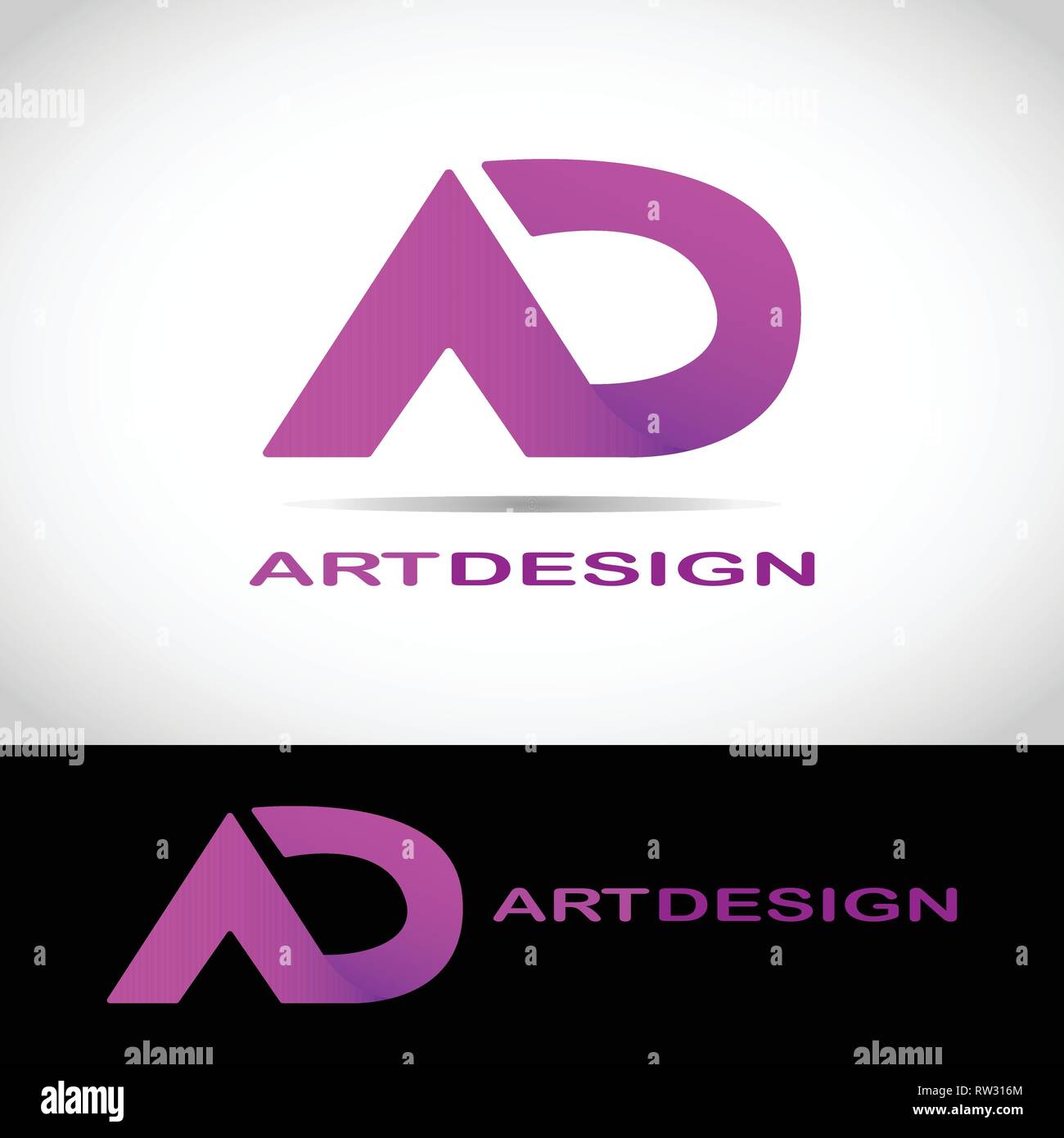 These are logos in the form of 2 letters, namely letters A and D. This ...