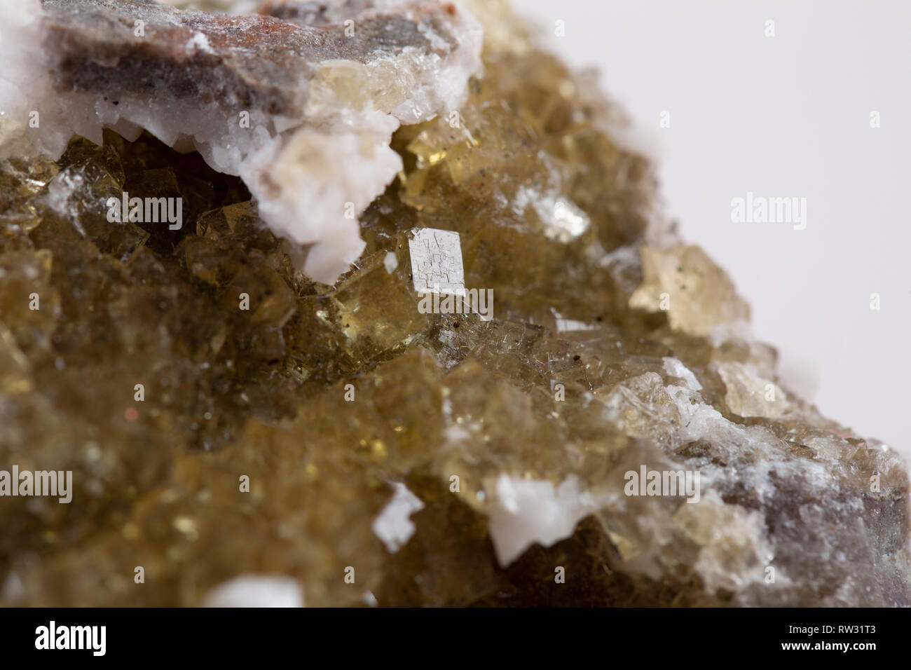 fluorite crystal mineral stone quartz gem rock geology Stock Photo - Alamy
