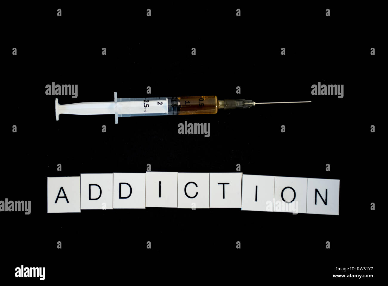 Black drug addiction hi-res stock photography and images - Alamy