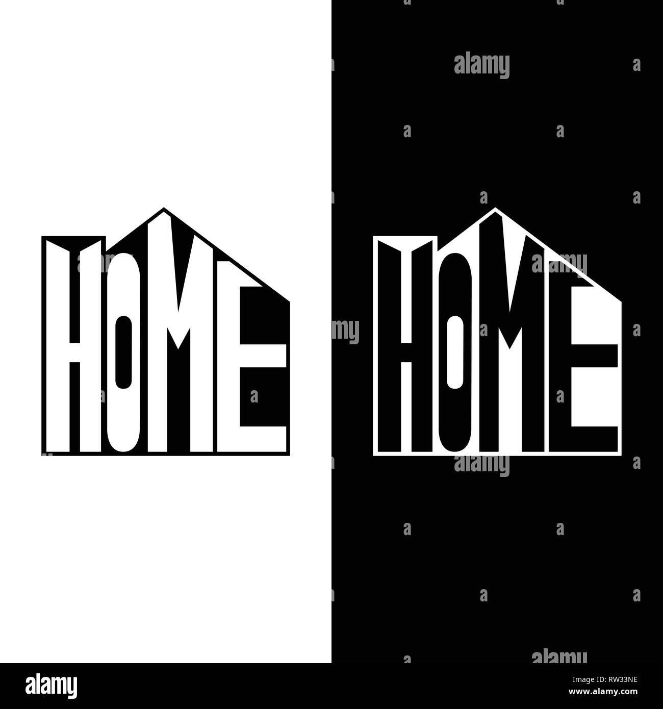 This logo has a picture of a house with HOME written on it. This logo ...