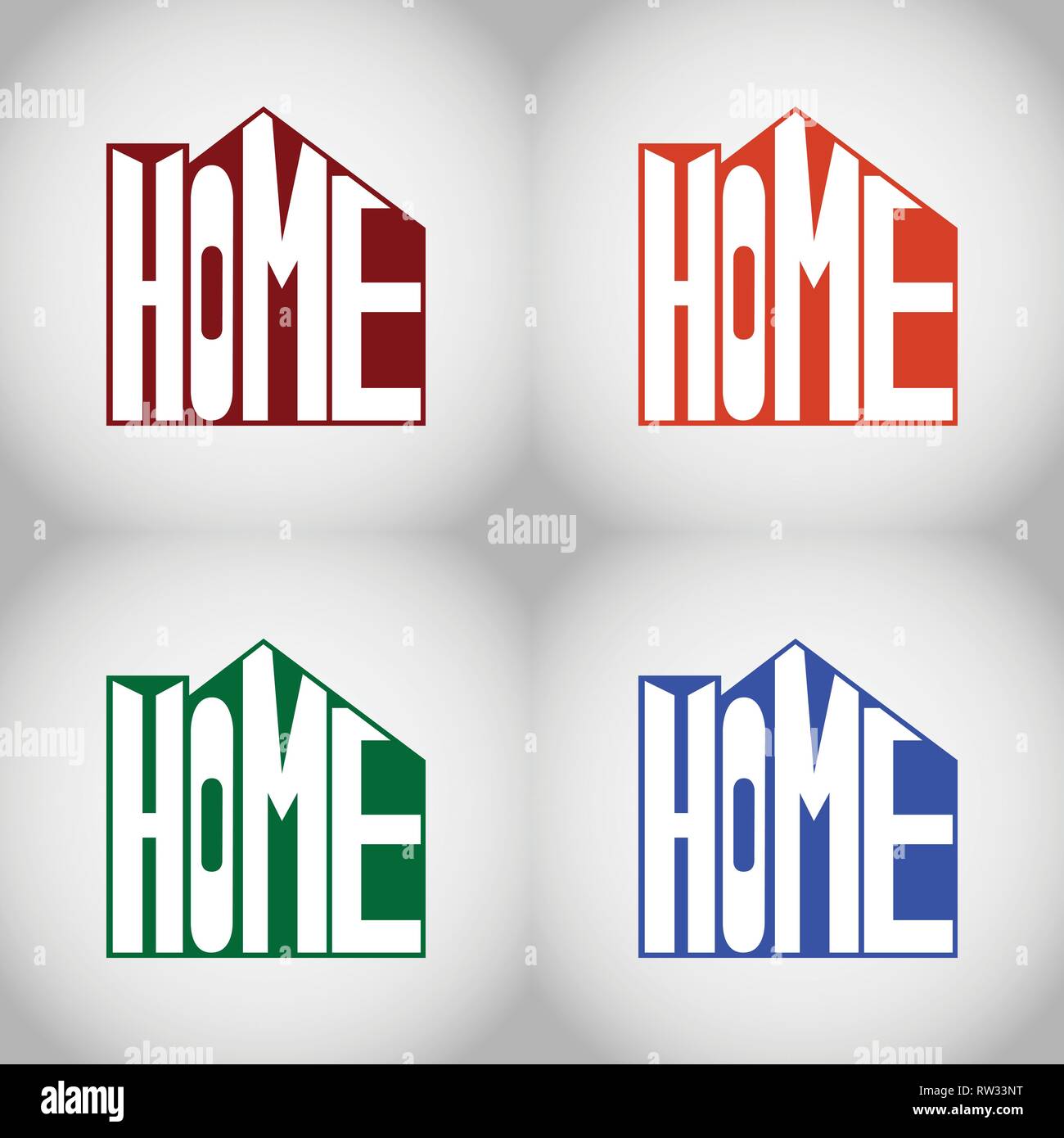This logo has a picture of a house with HOME written on it. This logo ...