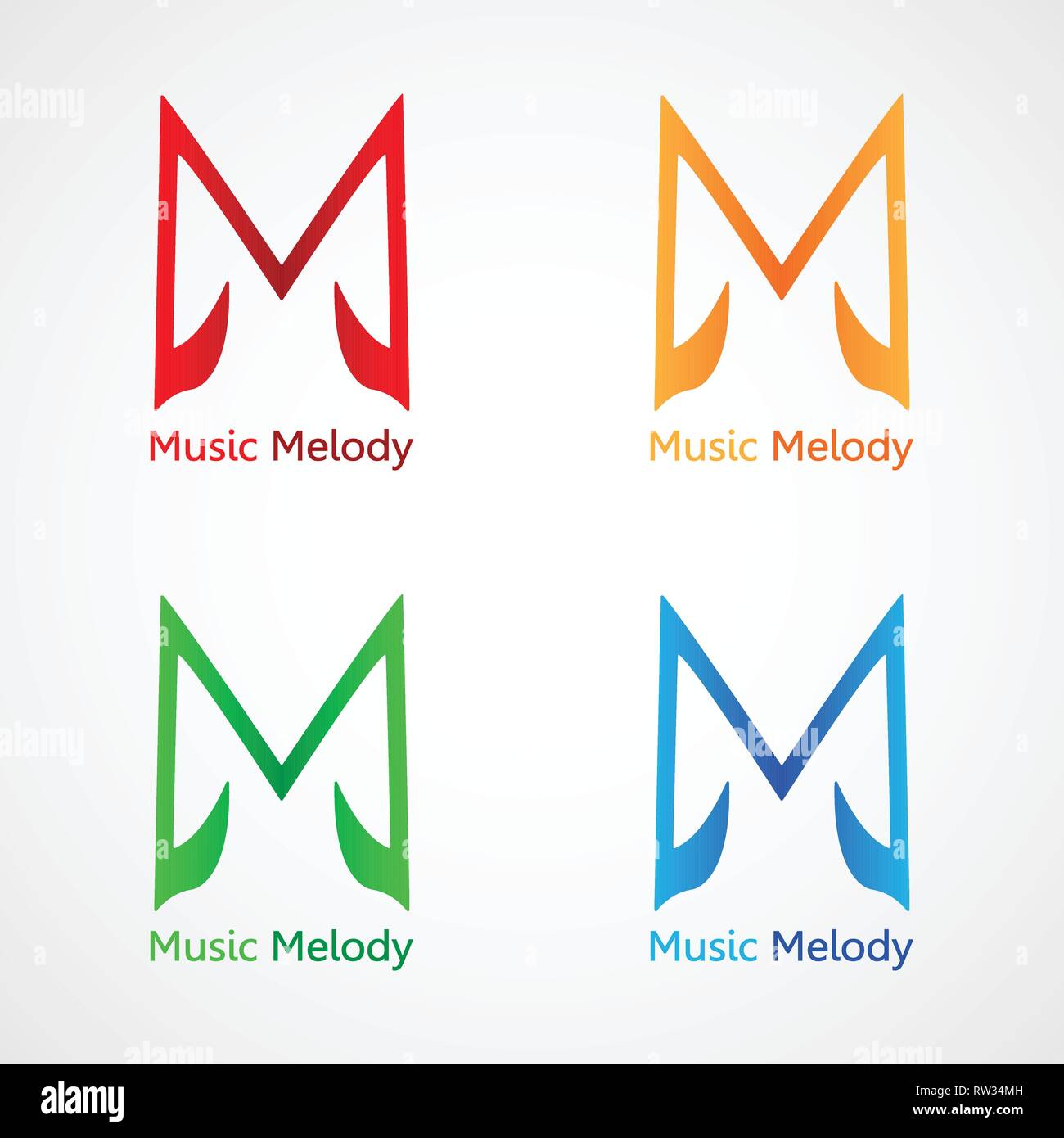 This logo illustrates the letter M with a song tone symbol. This is ...