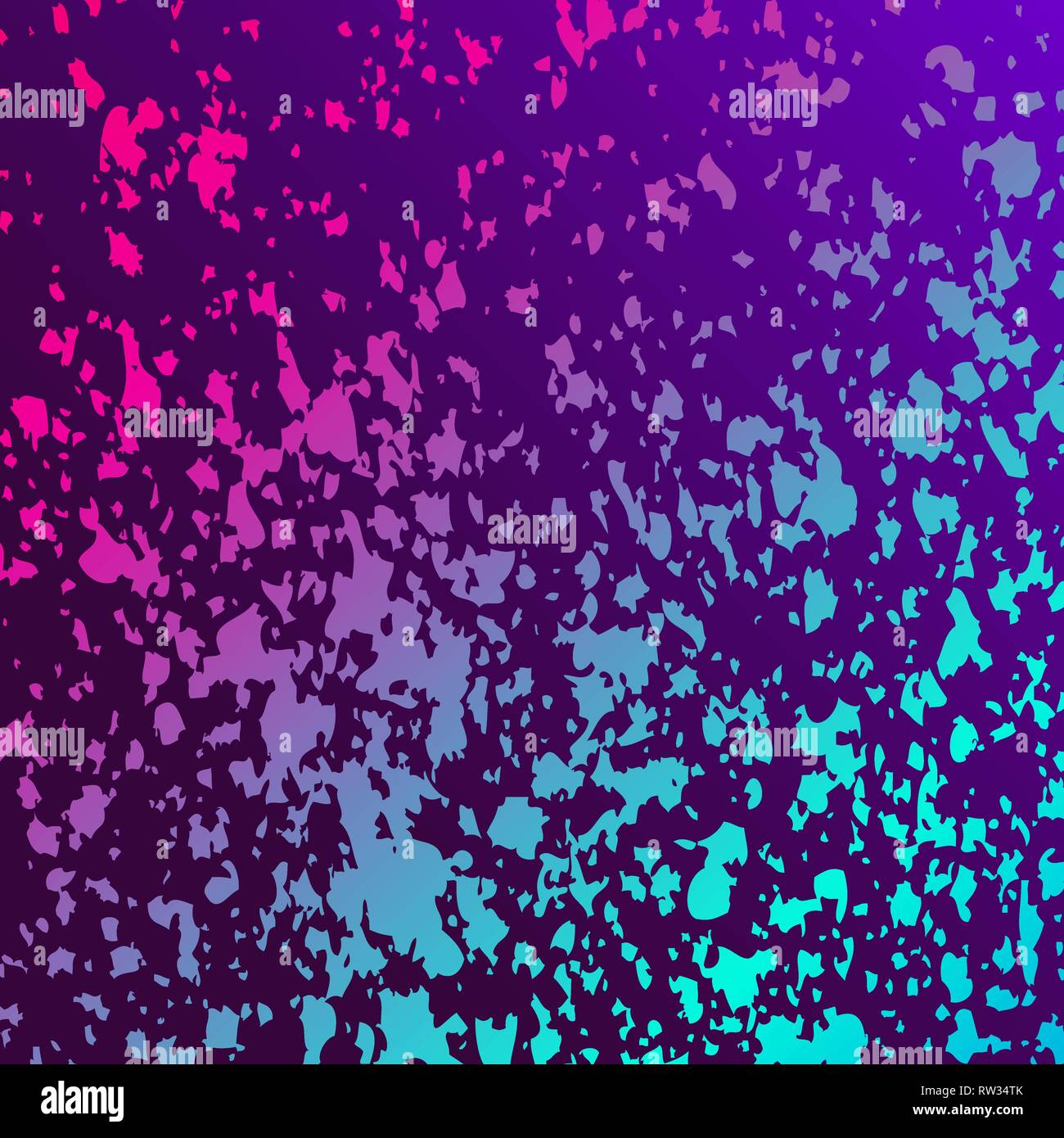 Neon explosion paint splatter artistic template design. Colorful ink ...