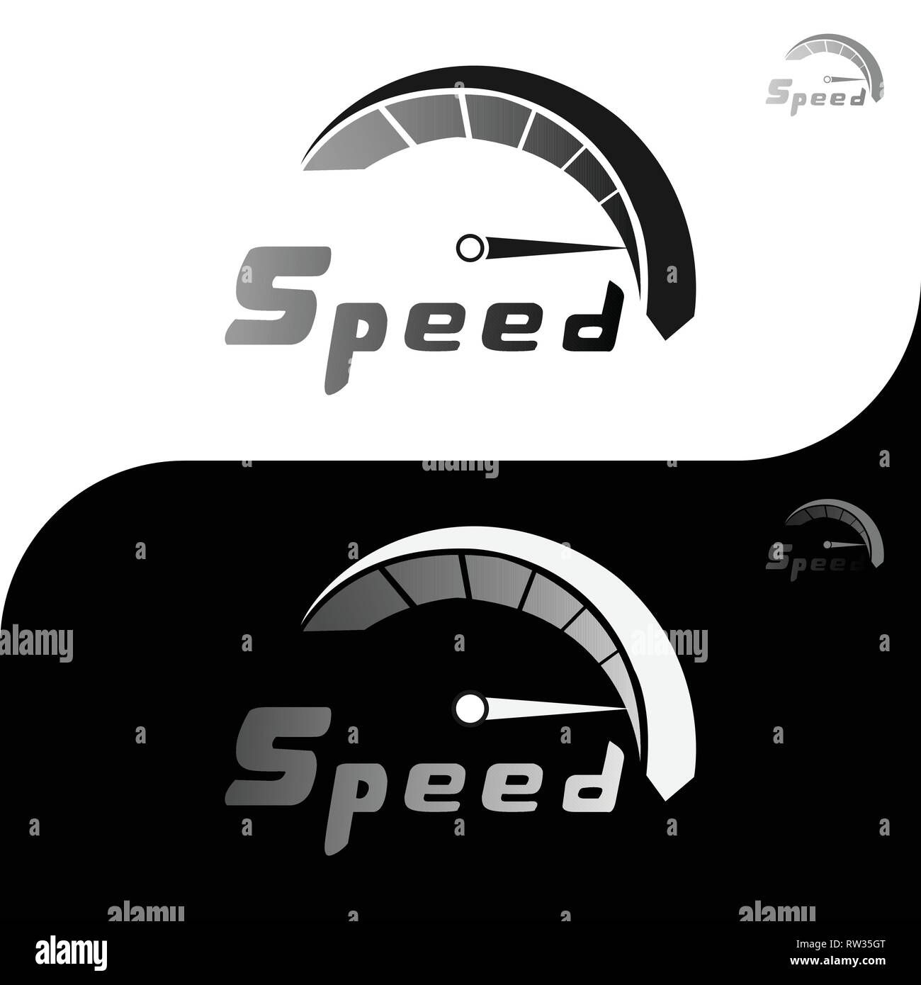 This logo has a speedometer. This logo is good to use as a company logo ...