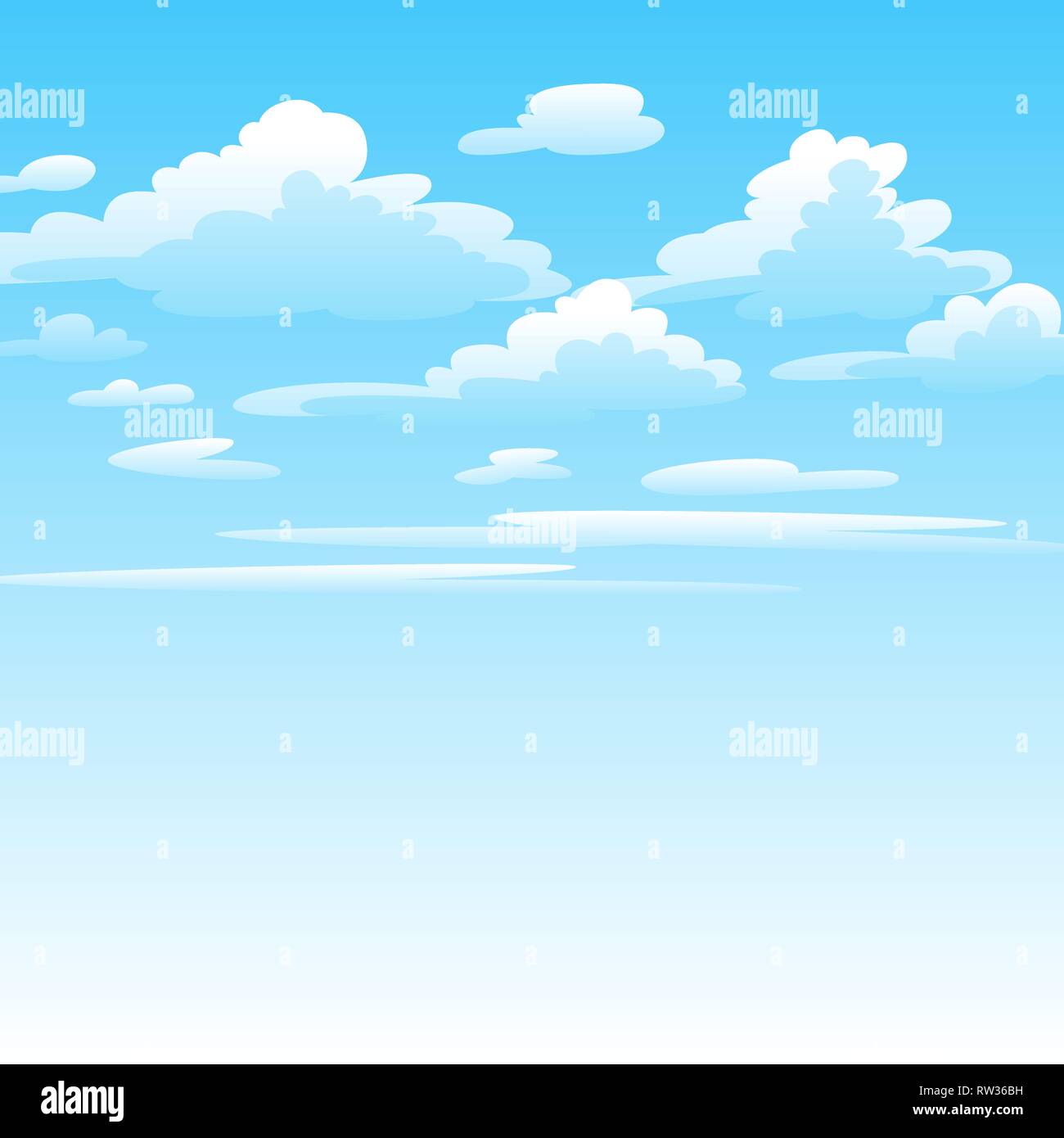 Beautiful landscape clouds cloudy sky Stock Vector Images - Alamy