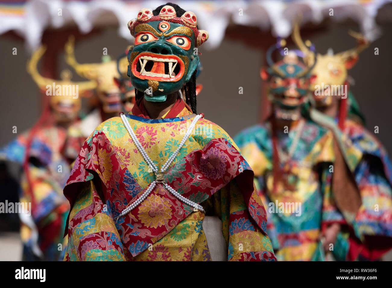 Traditional tibetan dance tsam hi-res stock photography and images - Alamy