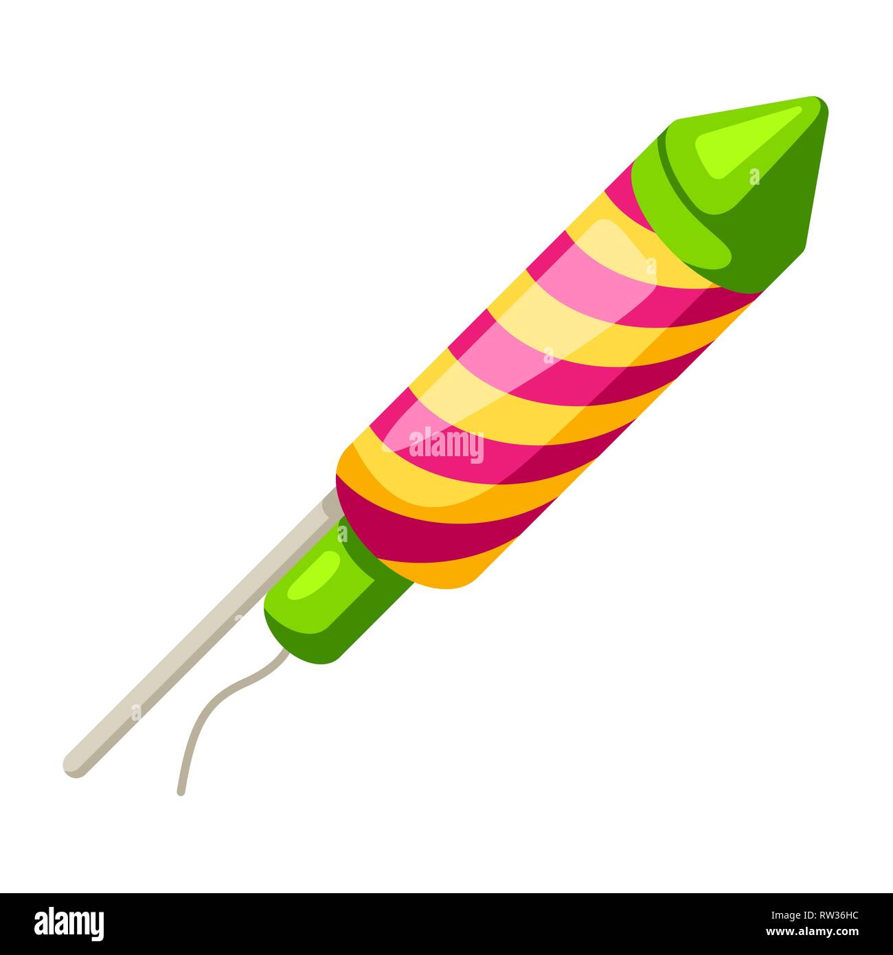 Firework rocket design Cut Out Stock Images & Pictures - Alamy
