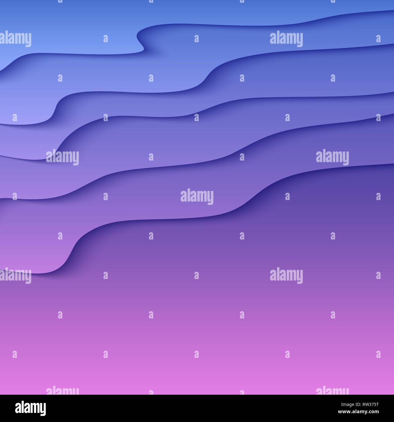 Paper layer blue abstract background Stock Vector Images - Alamy