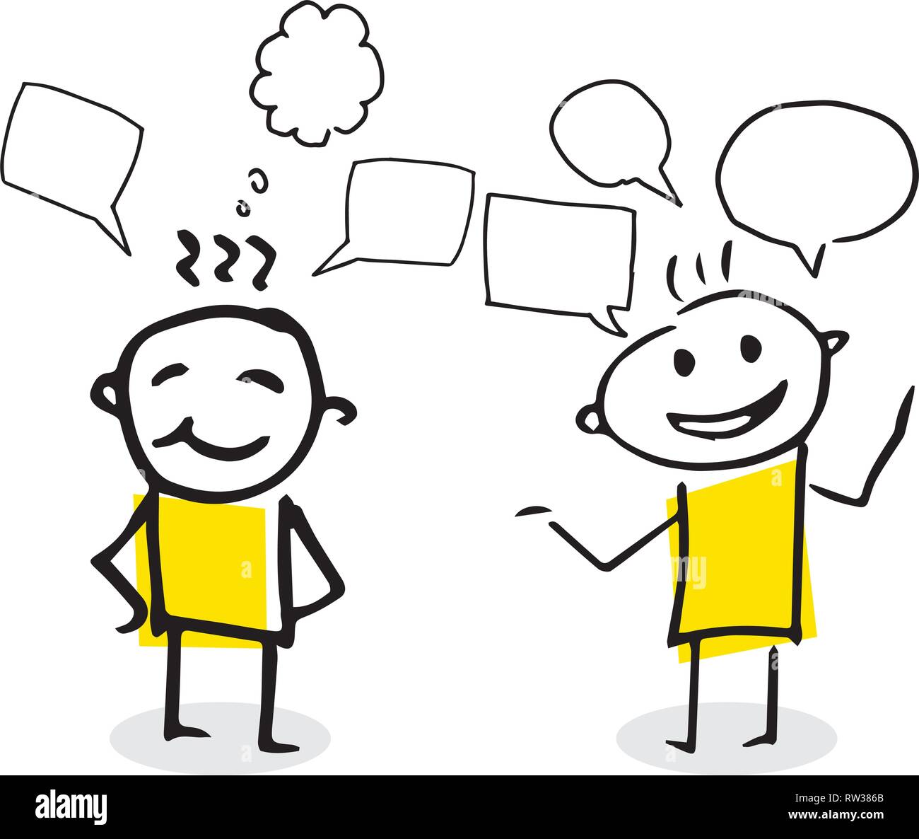 Thoughtful vector vectors hi-res stock photography and images - Alamy