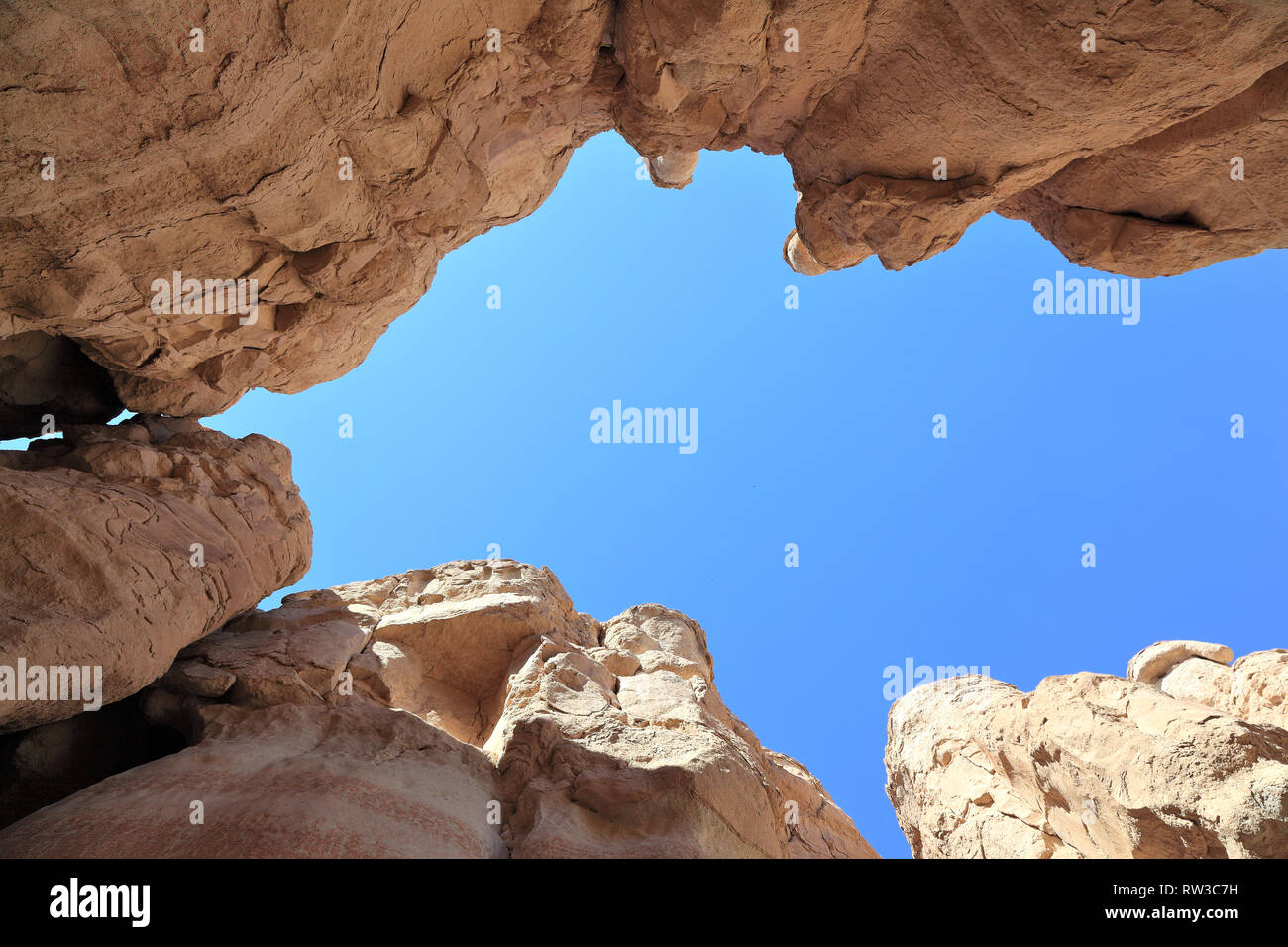 Geologic formations at Al Qara caves in Saudi Arabia Stock Photo - Alamy