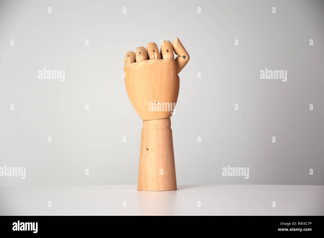 View of the back of the hand in the shape of a fist Stock Photo - Alamy