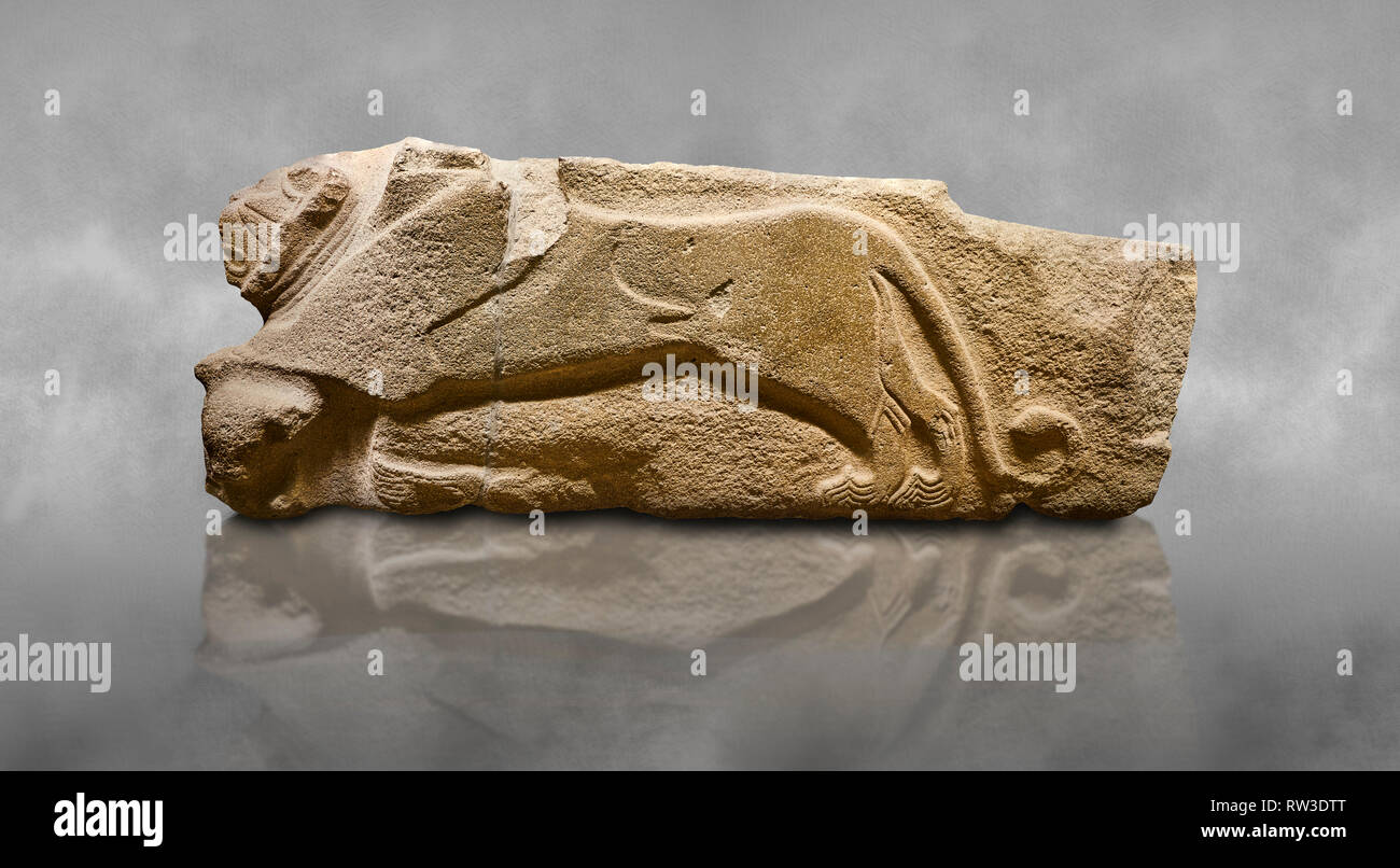 Alaca Hoyuk - Hittite lion sculptures corner Stone. . Andesite ...