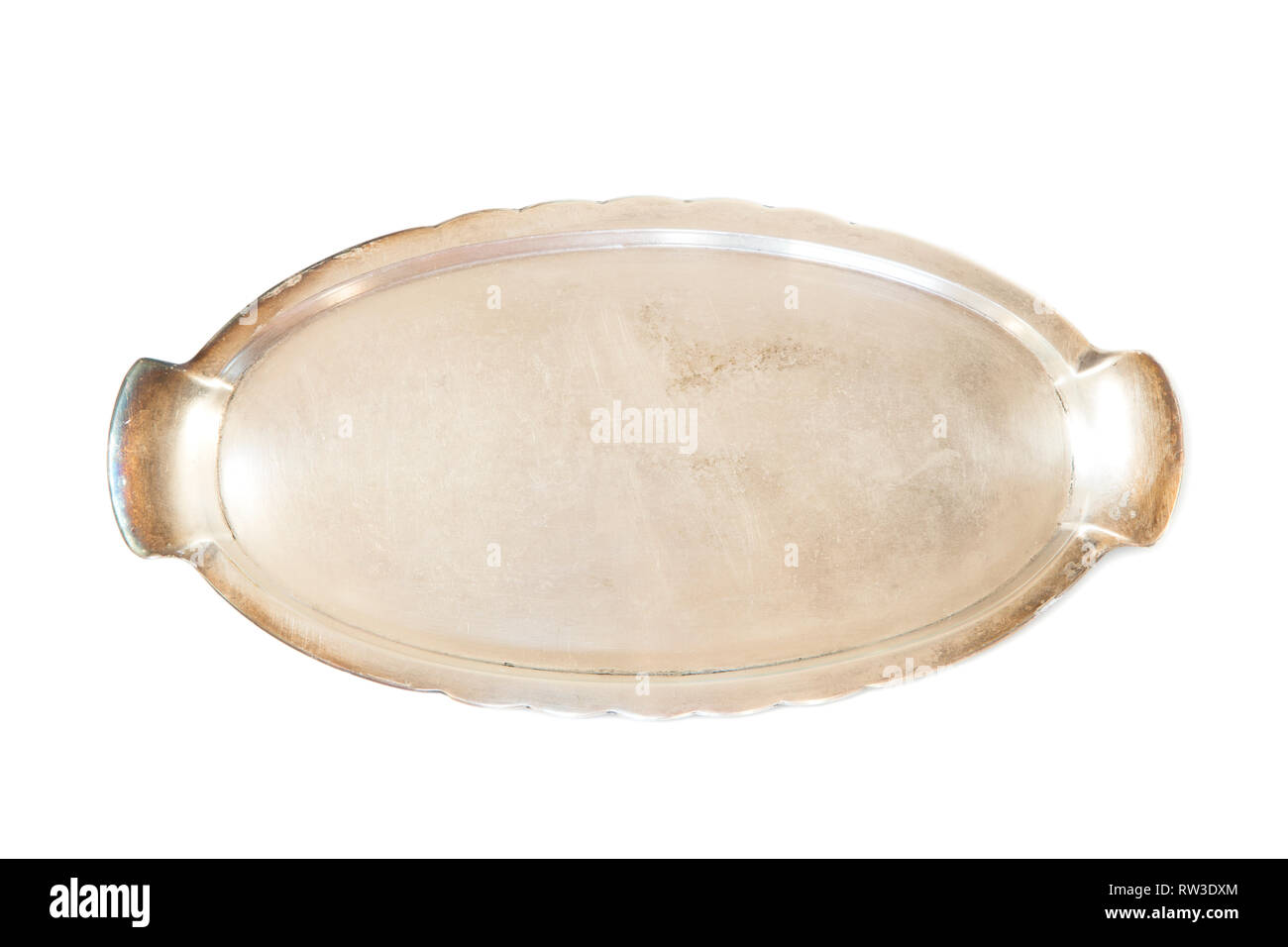 Retro tray on white Cut Out Stock Images & Pictures - Alamy