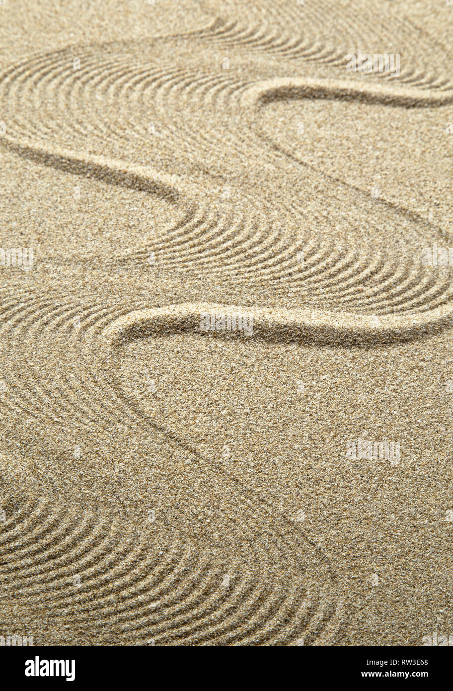 Sand texture with the wave pattern Stock Photo - Alamy