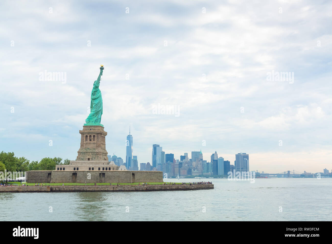 The Statue of Liberty is a colossal neoclassical sculpture on Liberty ...