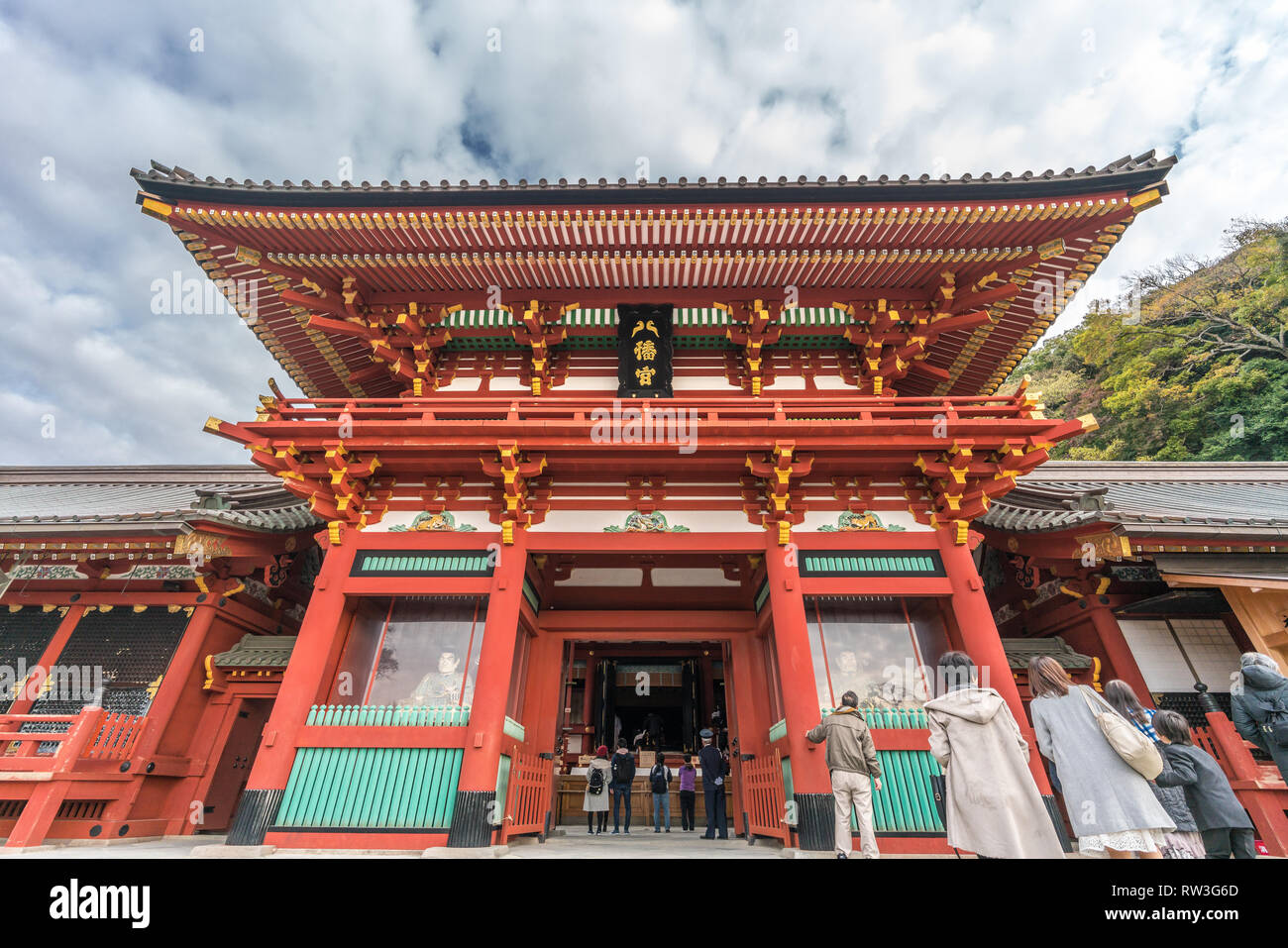 Kamakura, Kanagawa Prefecture, Japan - 22 November 2017: Tourists ...
