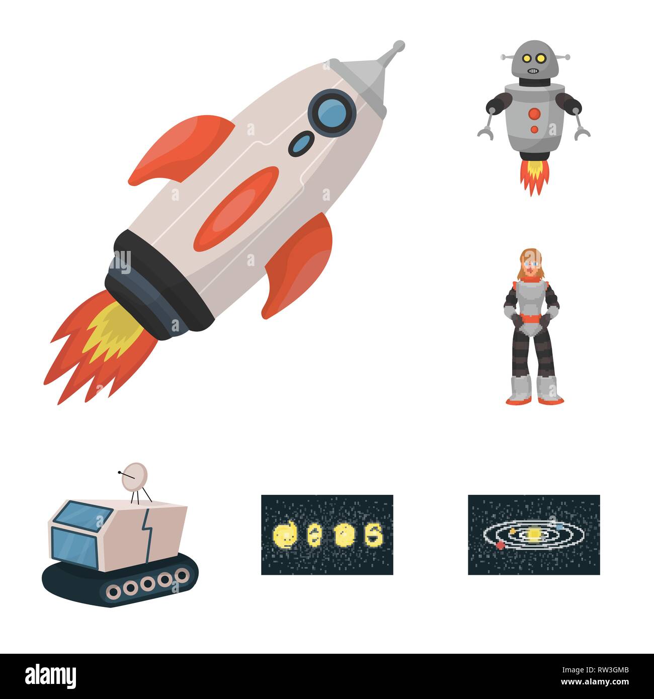 rocket,robot,astronaut,station,constellation,launch,program,woman,moon ...