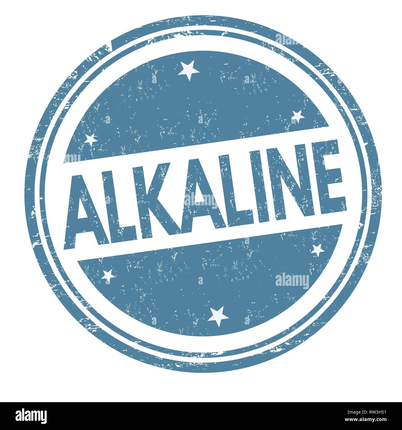 Alkaline sign or stamp on white background, vector illustration Stock ...