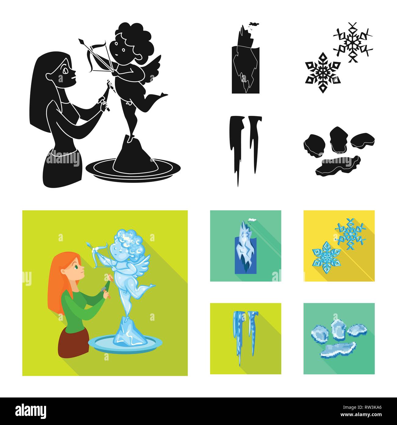 sculpture,iceberg,snowflake,icicle,splinters,ice,beautiful,Cupid ...