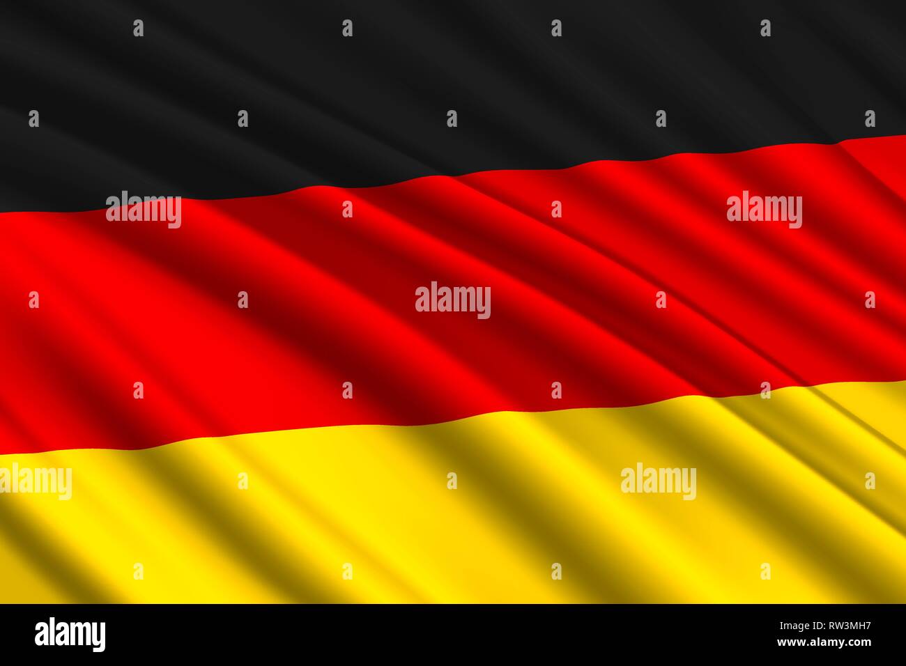 waving flag of Germany. Vector illustration Stock Vector Image & Art ...