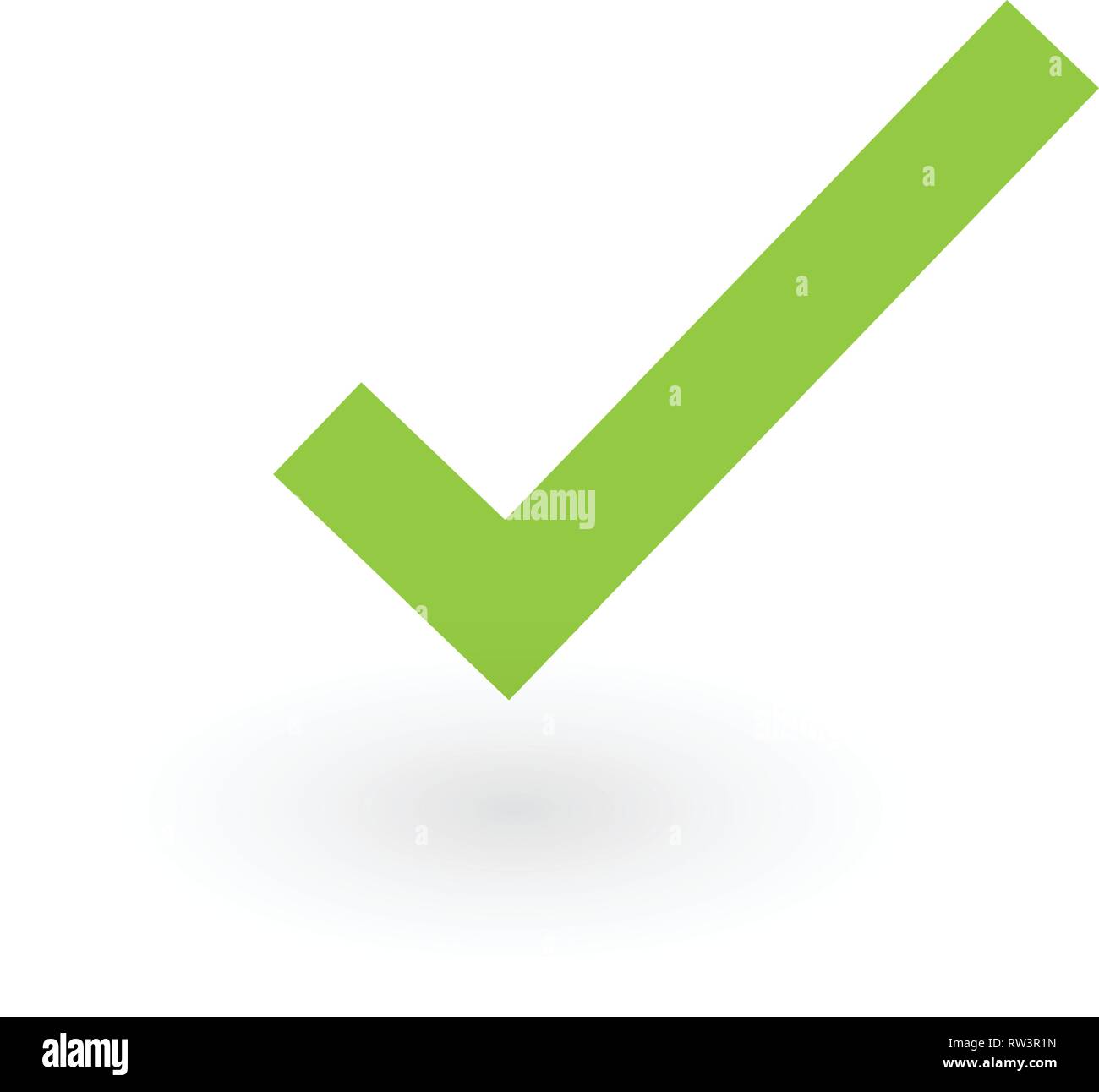 Vector green checkmark icon. vector illustration isolated on white ...