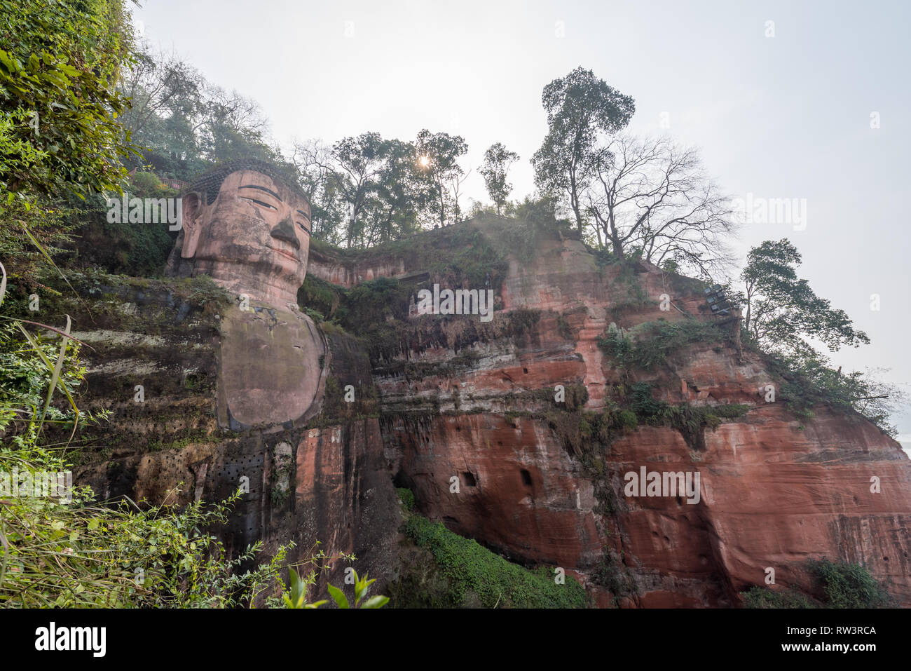 Leshan, Chengdu, Sichuan province, China - Jan 25, 2016: Leshan Giant ...