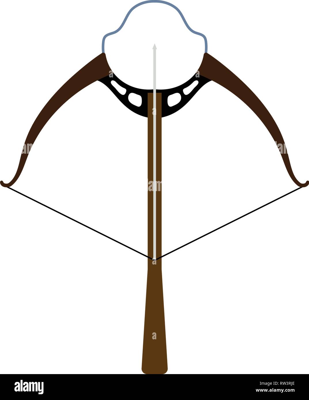 Crossbow icon. Flat color design. Vector illustration Stock Vector ...