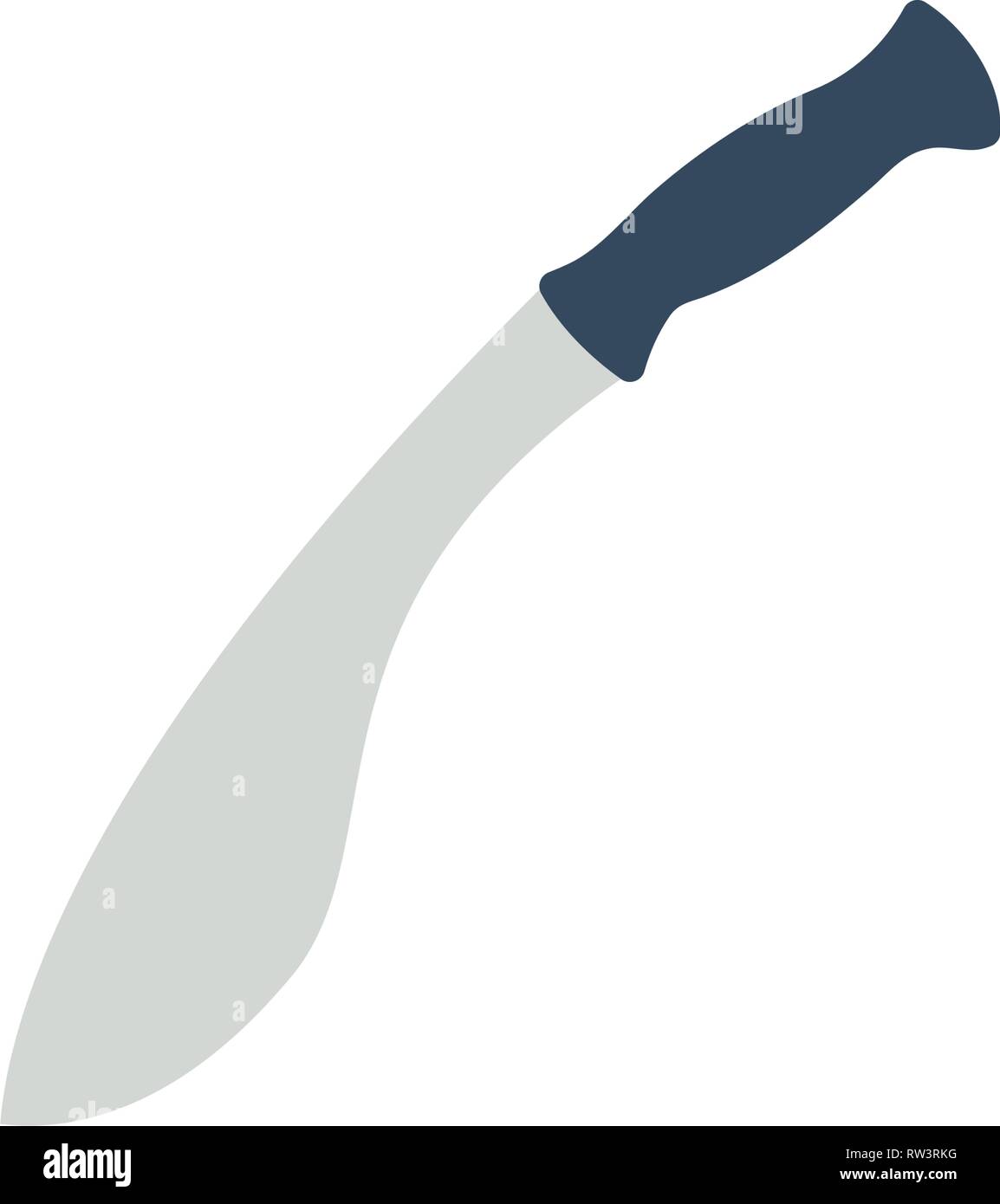 Machete icon. Flat color design. Vector illustration Stock Vector Image ...