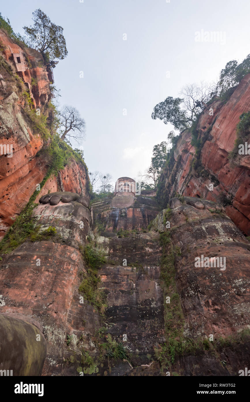 Leshan, Chengdu, Sichuan province, China - Jan 25, 2016: Leshan Giant ...