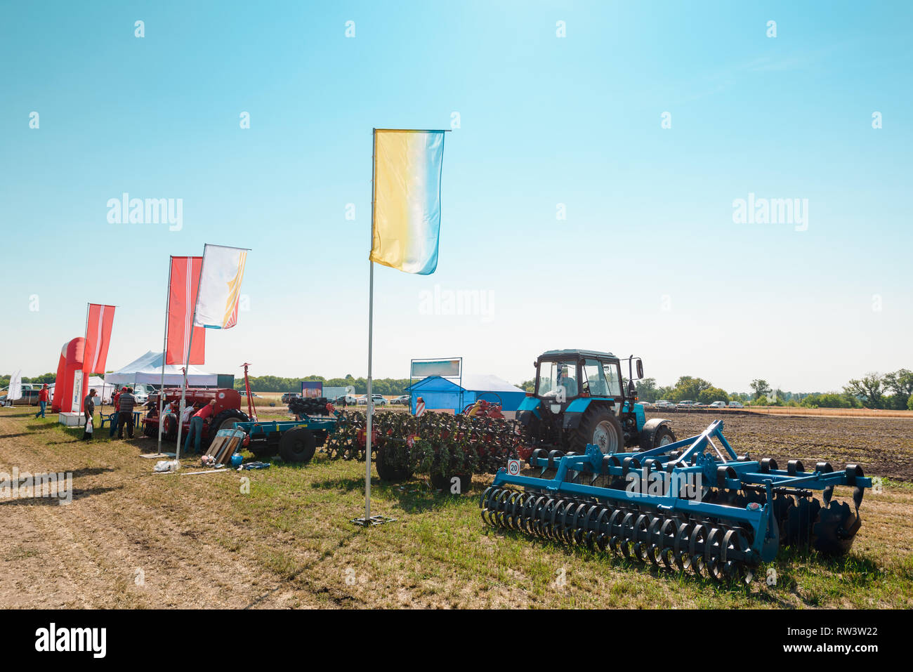 Trucks and trailed units Stock Photo - Alamy