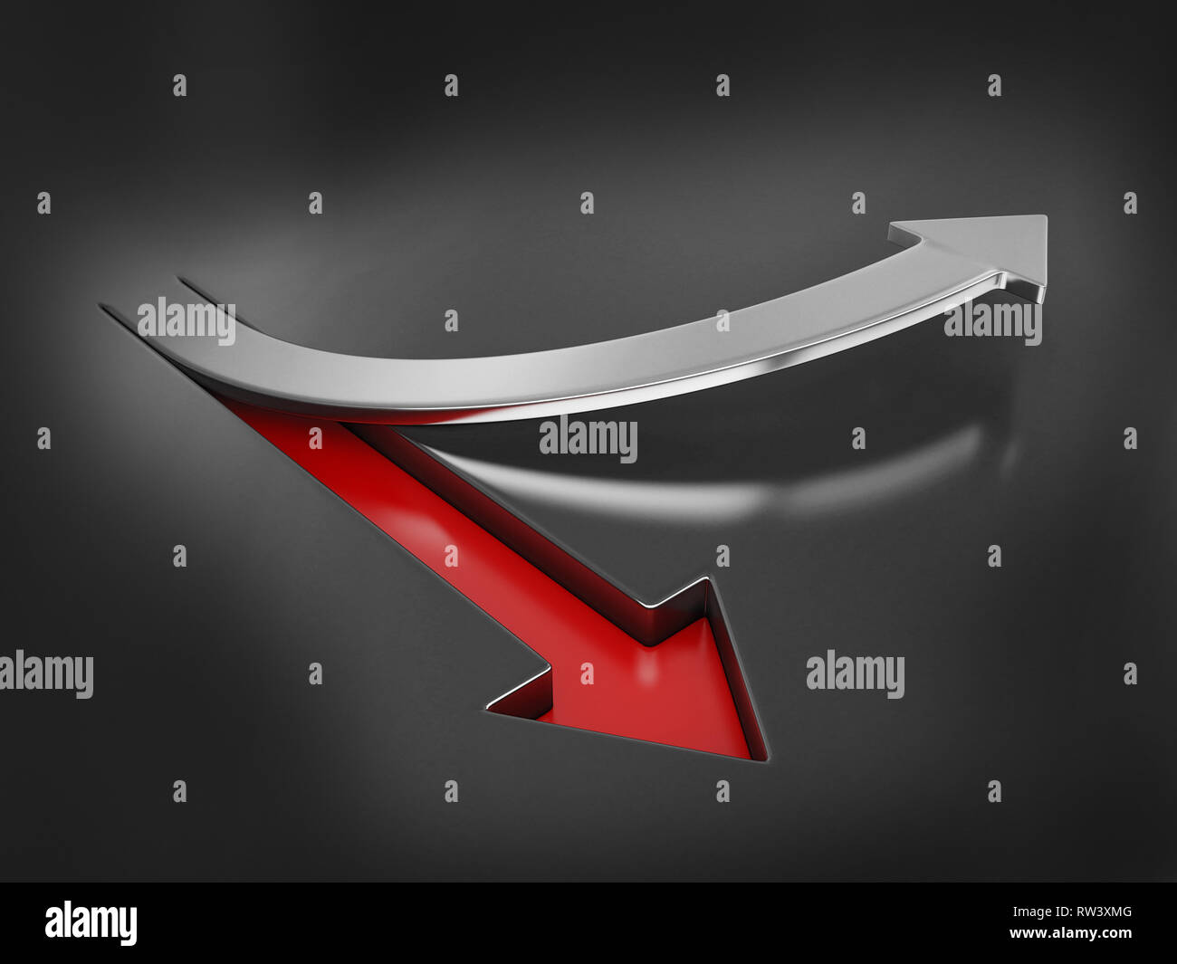 Arrows in different directions Stock Photo - Alamy