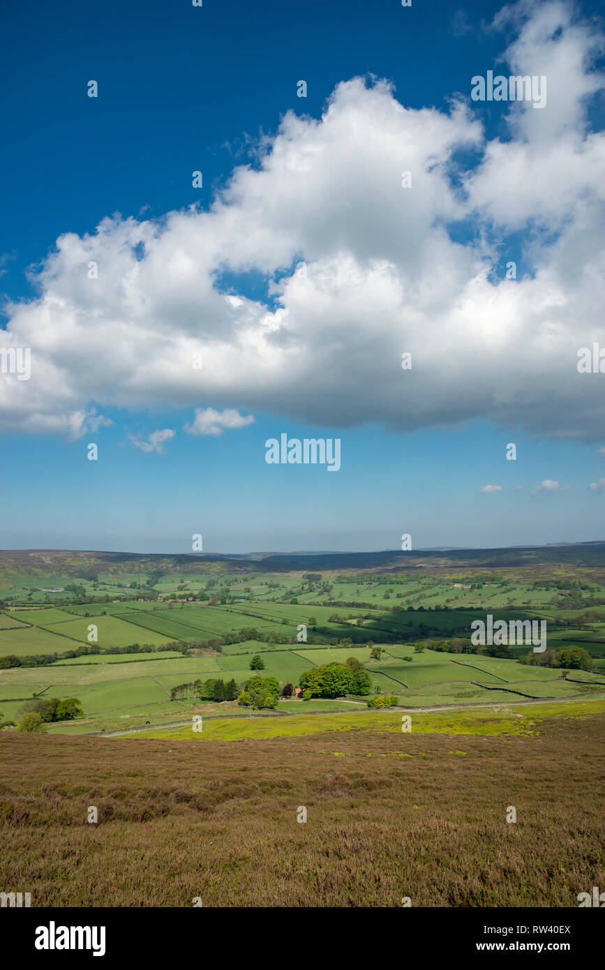 View of Westerdale from Castleton Rigg in the North York Moors national ...