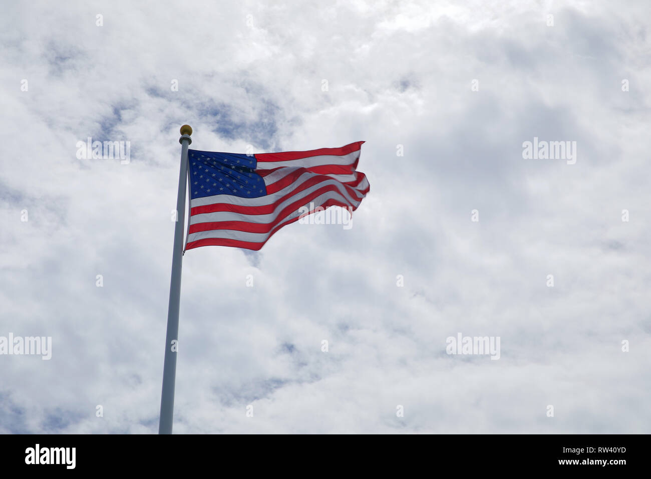 US Flag Flying Stock Photo - Alamy