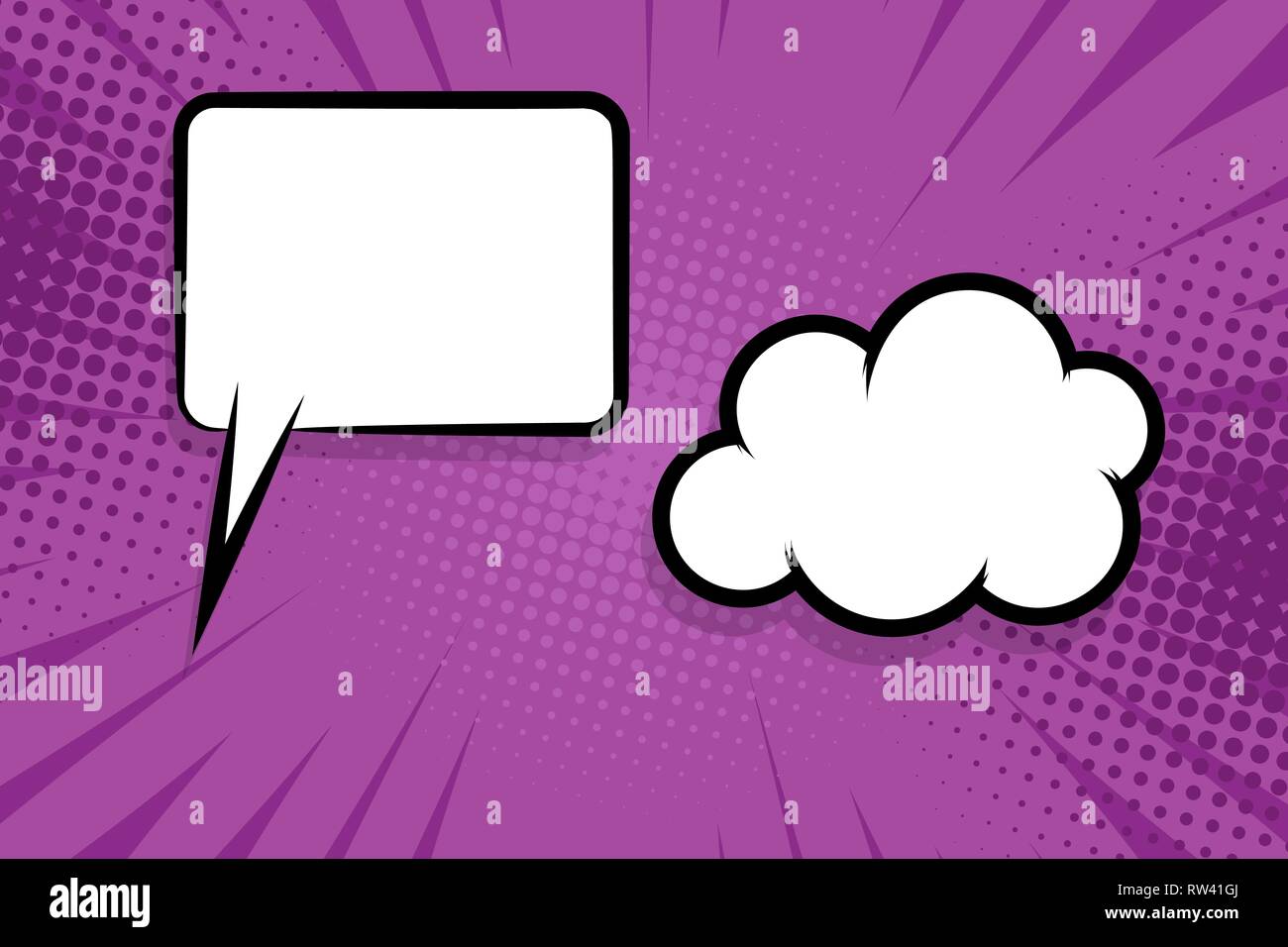 Comic book empty speech bubble pop art Stock Vector Image & Art - Alamy