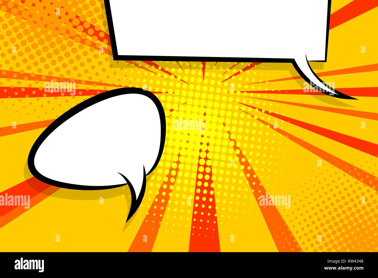 Comic book empty speech bubble pop art Stock Vector Image & Art - Alamy