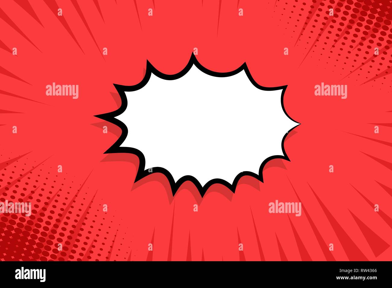 Comic book empty speech bubble pop art Stock Vector Image & Art - Alamy