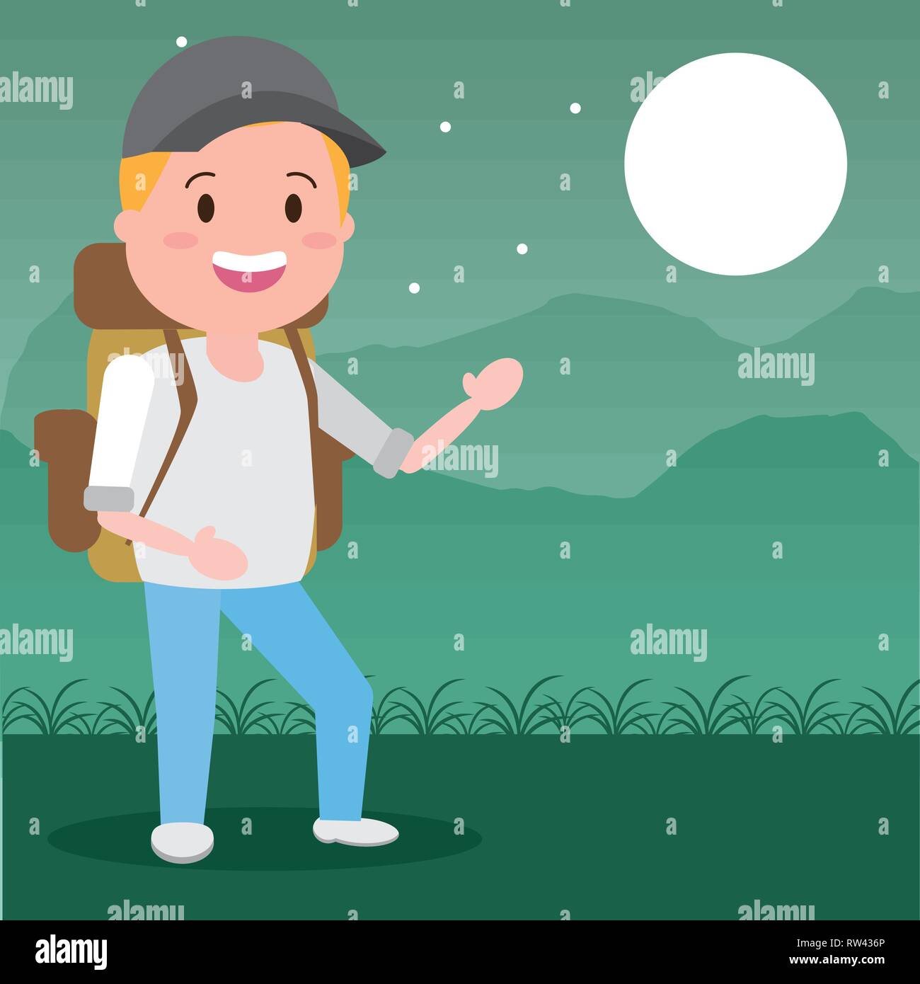 people wanderlust cartoon Stock Vector Image & Art - Alamy