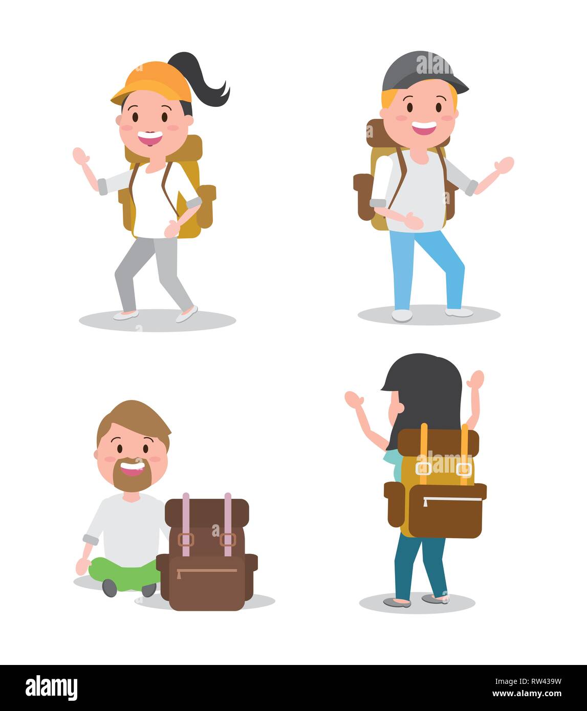 people wanderlust cartoon Stock Vector Image & Art - Alamy