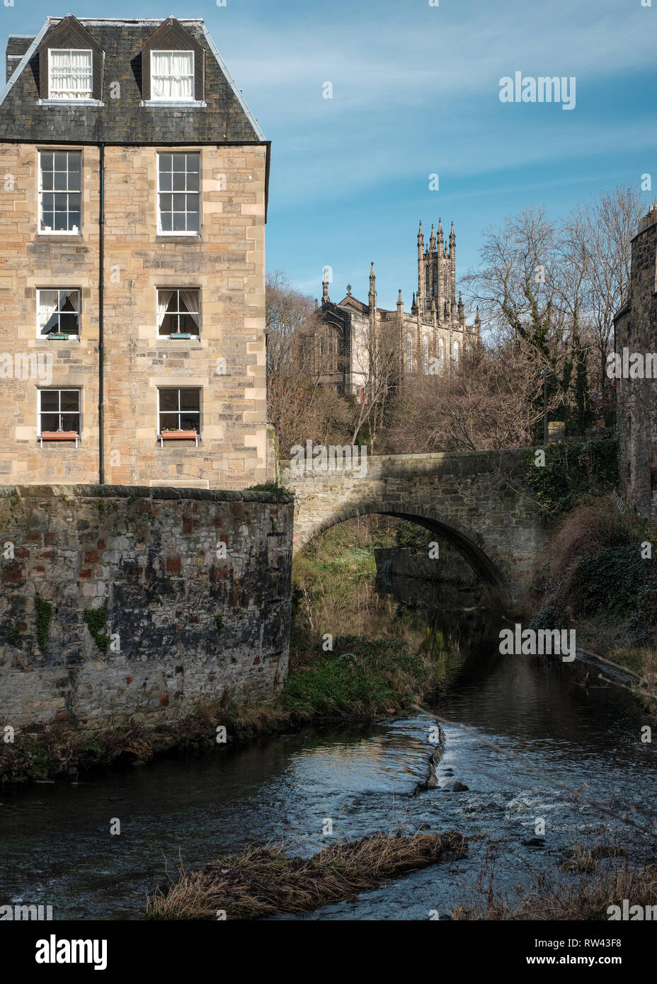 The Rhema Christian Centre Church viewed from Dean Village with Dean ...